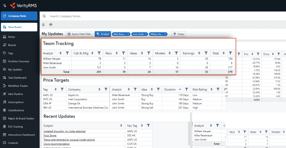 Investment Research Compliance Software | Verity